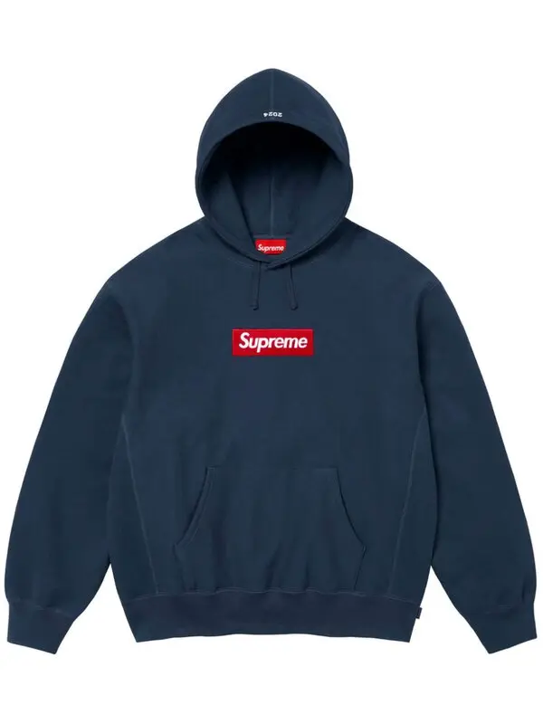 Supreme Box Logo Hoodie - Blue | Editorialist