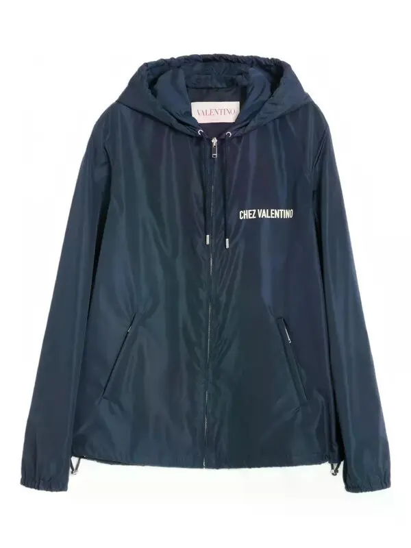 Valentino Garavani Chez-print Hooded Windbreaker