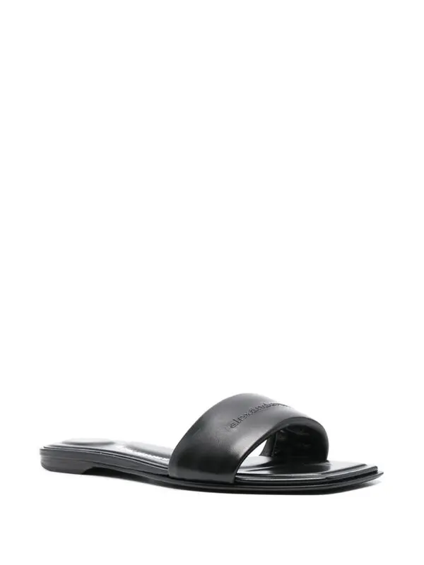 Alexander Wang Embossed-logo Slides
