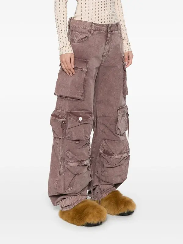 Attico Cargo Trousers - Brown