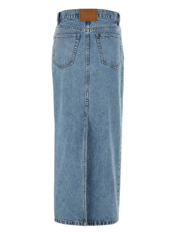 Alexander Wang Embellished Denim Skirt - Blue