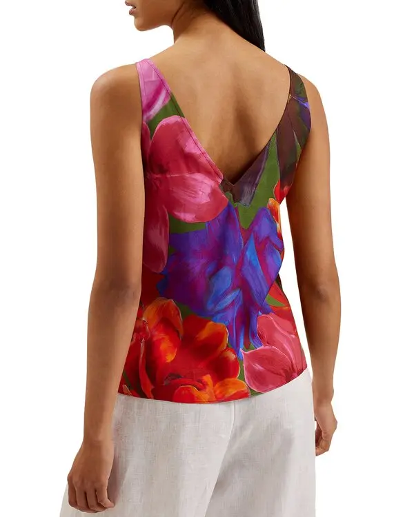 Ted Baker London Atheri Printed V-neck Cami Top