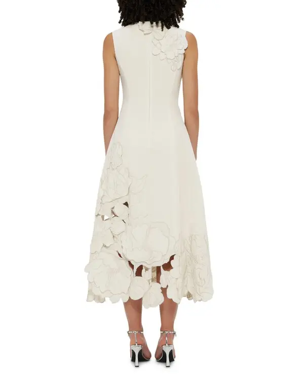 LEO LIN Cleo Applique Sleeveless Midi Dress