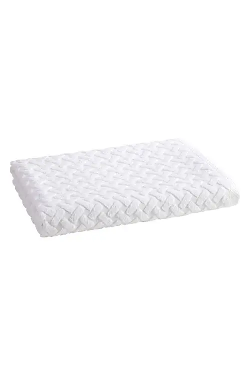 CHRISTY Trellis Textured Cotton Rayon Fibre Blend Soft Bath Sheets - White