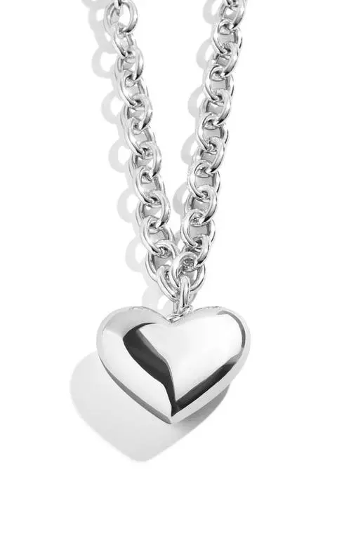 Baublebar Millie Heart Pendant Necklace - Silver