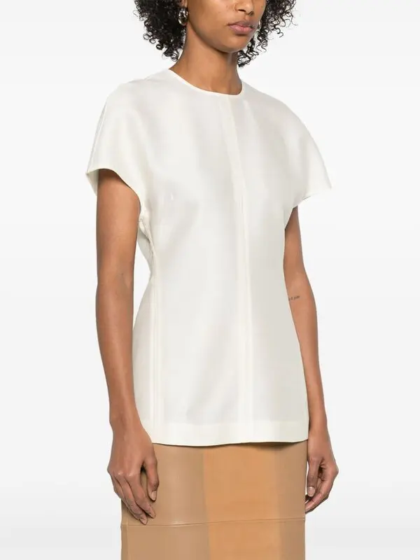 TOTEME Cap-sleeve Top - Neutrals