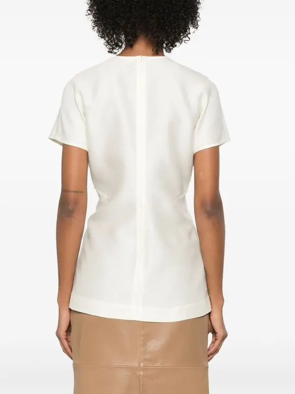 TOTEME Cap-sleeve Top - Neutrals