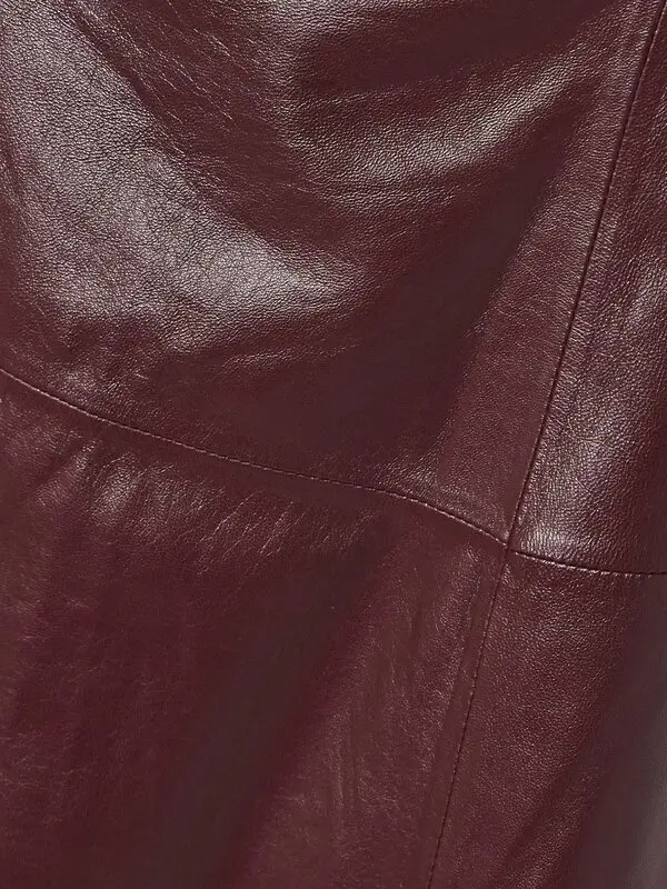 Proenza Schouler Open-back Leather Midi Dress
