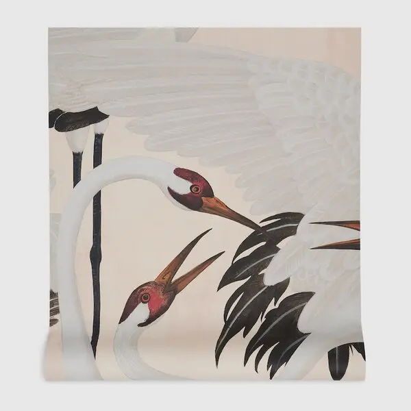 Gucci Heron Print Wallpaper - Neutral