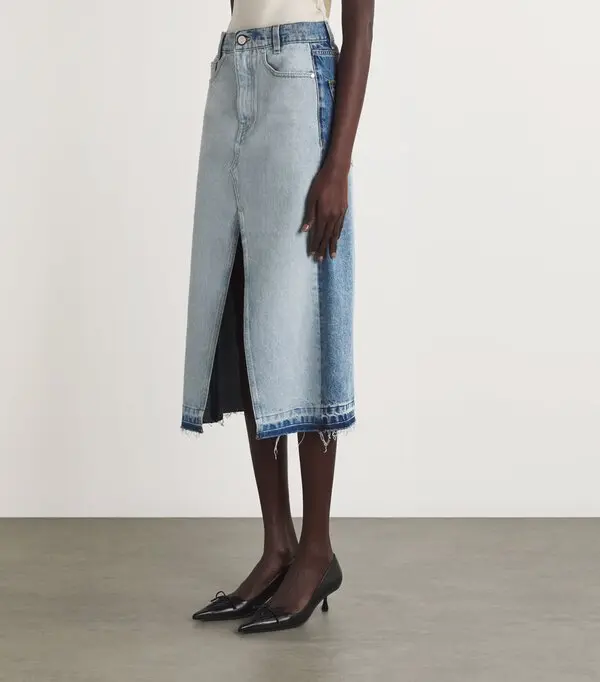 Stella McCartney Organic Denim Split Midi Skirt