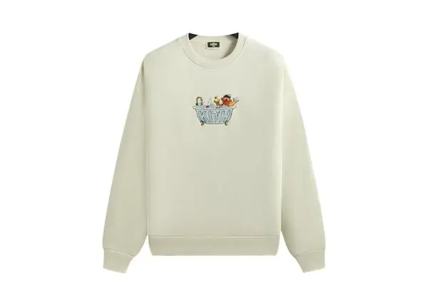 Kith X Sesame Street Ernie Nelson Crewneck Sweatshirt - Chalk