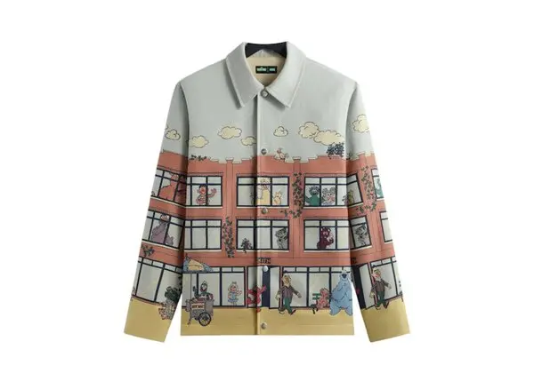Kith X Sesame Street Lafayette St Tapestry Jacket
