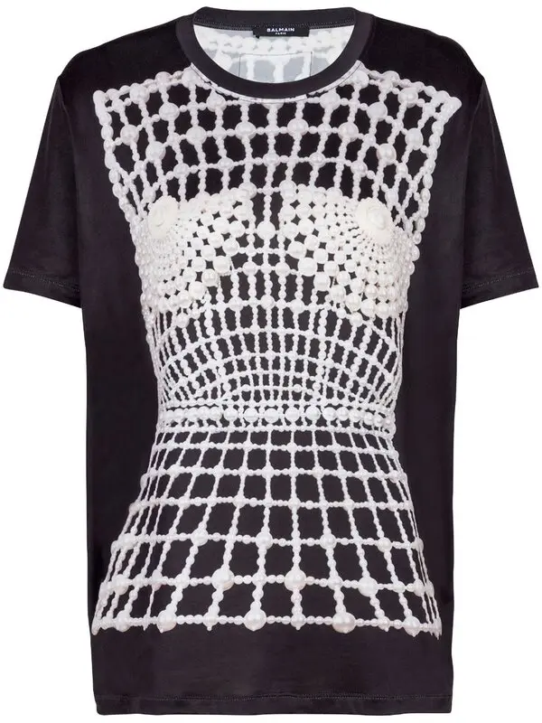 Balmain Trompe L'oeil-print T-shirt