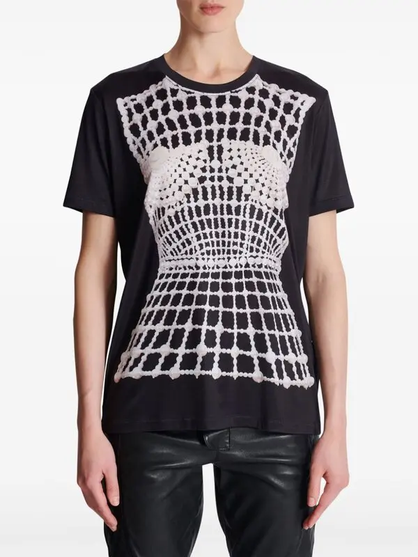 Balmain Trompe L'oeil-print T-shirt