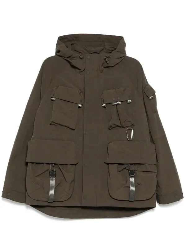 SPOONYARD Multi Pockets Hooded Jacket - Brown