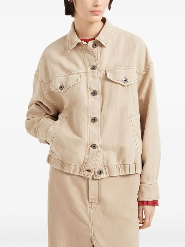 Brunello Cucinelli Monili Jacket - Neutrals