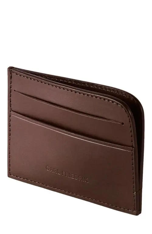 CARL FRIEDRIK Hatton Cardholder - Chocolate