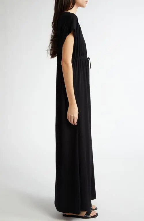 Johnstons Of Elgin Open Knit Superfine Merino Wool V-neck Dress