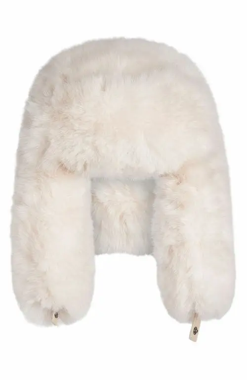 Cynthia Rowley Faux Fur Trapper Hat - Ivory