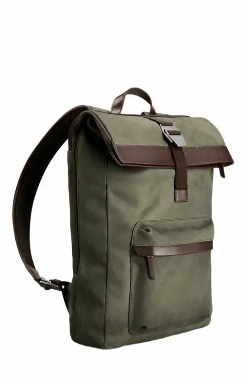 CARL FRIEDRIK City-hopper Nubuck Backpack - Olive