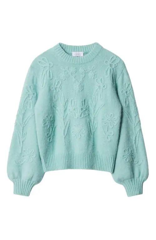 & Other Stories Floral Textured Sweater