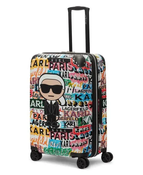 Karl Lagerfeld Logo Explosion Upright Suitcase