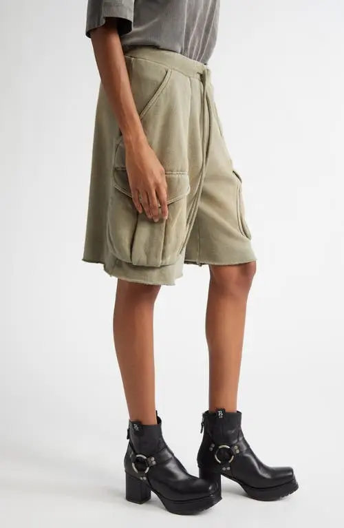 R13 Relaxed Mulitpocket Sweat Shorts