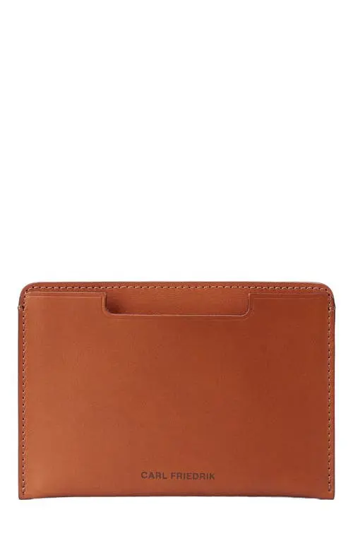 CARL FRIEDRIK Easton Passport Holder - Cognac