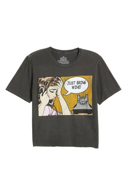 PHILCOS Just Bring Wine Graphic T-shirt