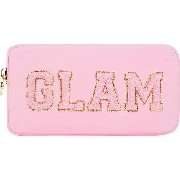 Stoney Clover Lane Small Glam Pouch - Flamingo/ Glam