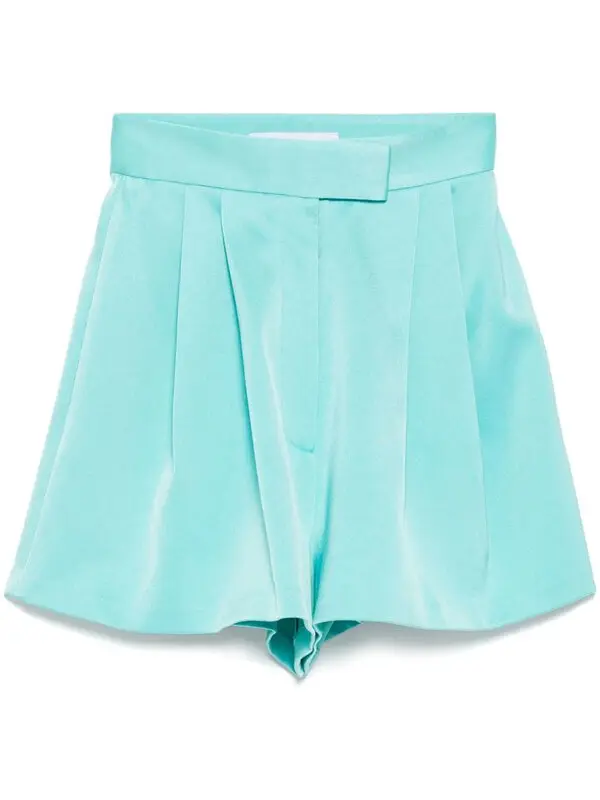 Alex Perry Pleated Shorts - Blue