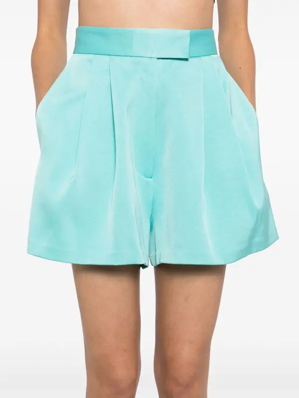 Alex Perry Pleated Shorts - Blue