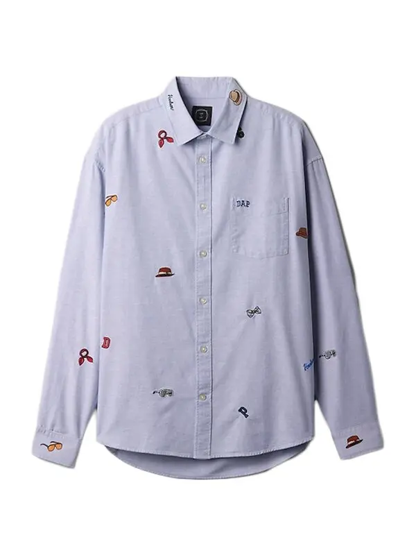Gap X Dap Embroidered Oxford Shirt - Distant Blue
