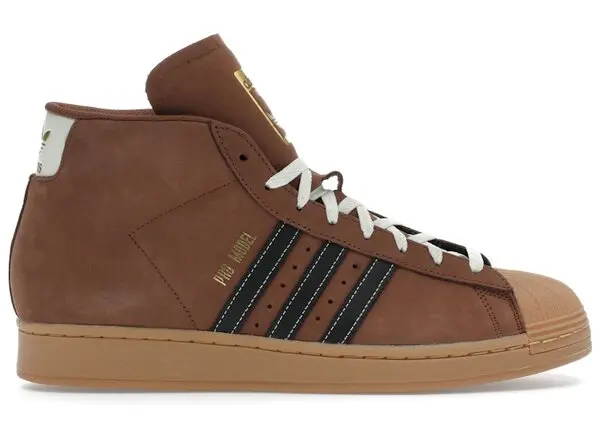 Adidas Pro Model High-top Sneakers - Preloved Brown/core Black/ivory