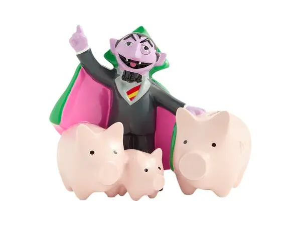 Kith X Sesame Street Count Von Count Piggy Bank - Multicolor