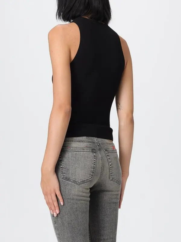 DIESEL® Ribbed Tank Top With Logo Detail
