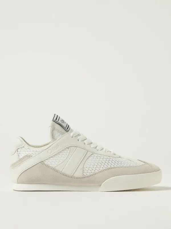 Chloé Lace-up Sneakers - Cream