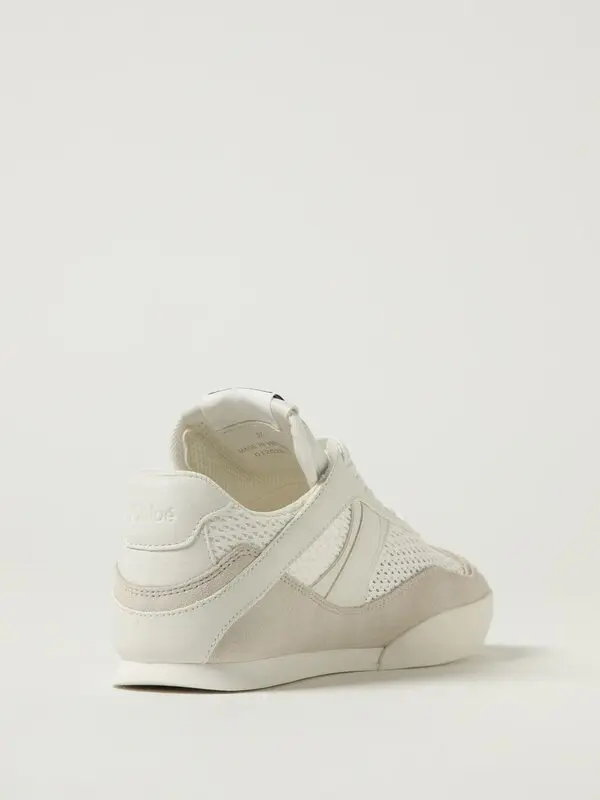 Chloé Lace-up Sneakers - Cream