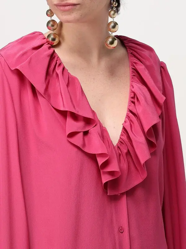 Chloé Ruffled V-neck Shirt