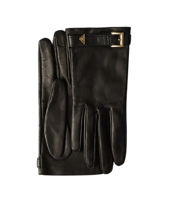 Prada Nappa Leather Gloves - Black