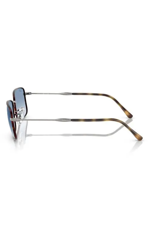 Ray-ban 56mm Gradient Rectangle Sunglasses - Brown Gradient