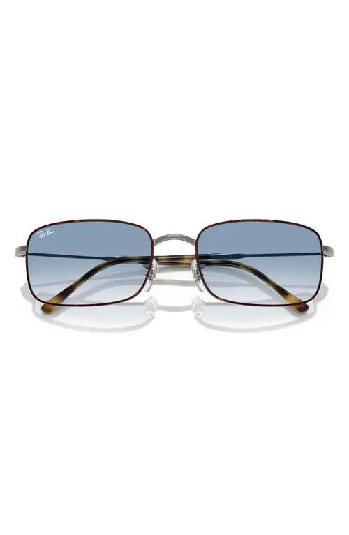 Ray-ban 56mm Gradient Rectangle Sunglasses - Brown Gradient