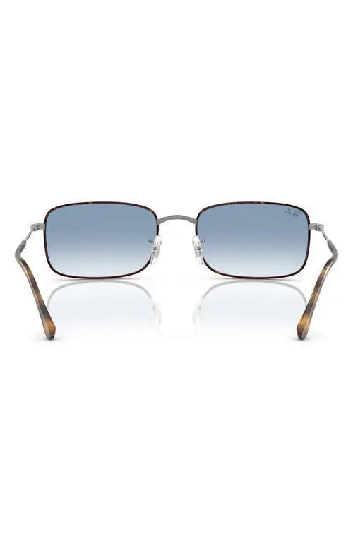Ray-ban 56mm Gradient Rectangle Sunglasses - Brown Gradient