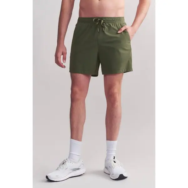 RHONE Pursuit 5-inch Unlined Training Shorts - Lichen Green
