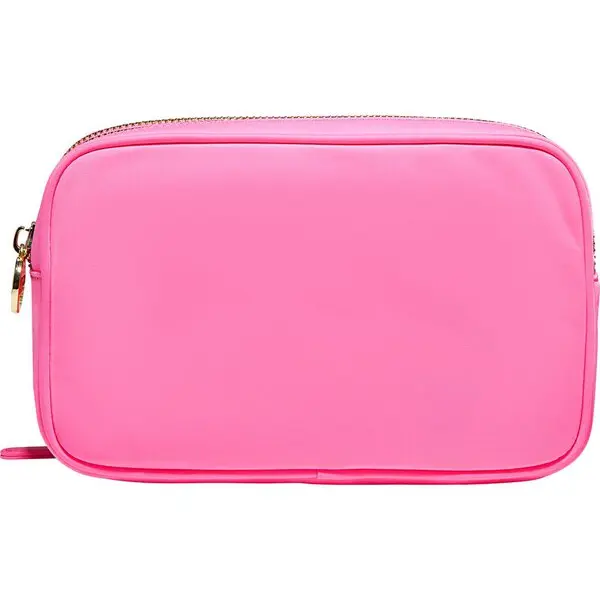 Stoney Clover Lane Double Zip Nylon Pouch - Bubblegum