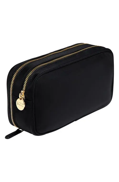 Stoney Clover Lane Double Zip Nylon Pouch - Noir