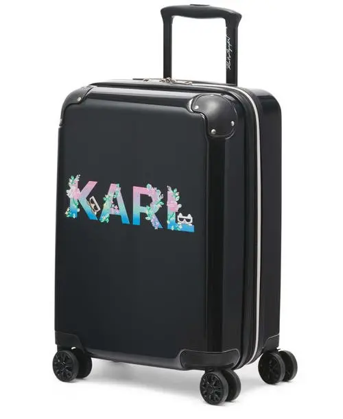 Karl Lagerfeld Flowers 21-inch Upright Carry-on Suitcase