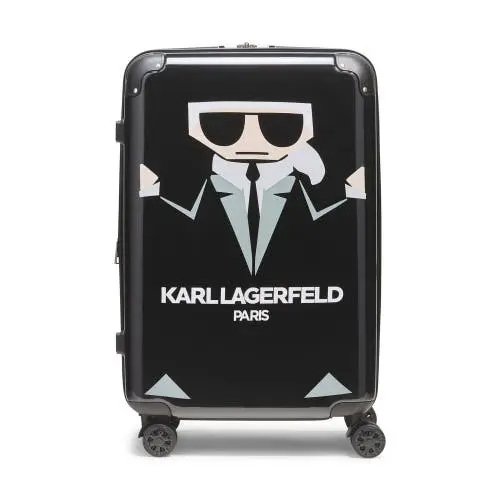 Karl Lagerfeld Karl In A Box Upright Suitcase - Black