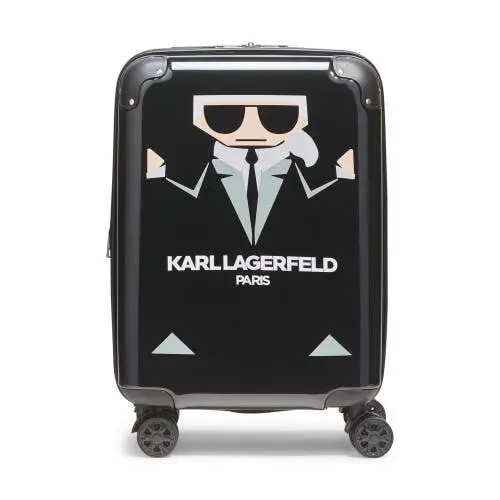 Karl Lagerfeld 21" Carry-on Upright Suitcase - Black