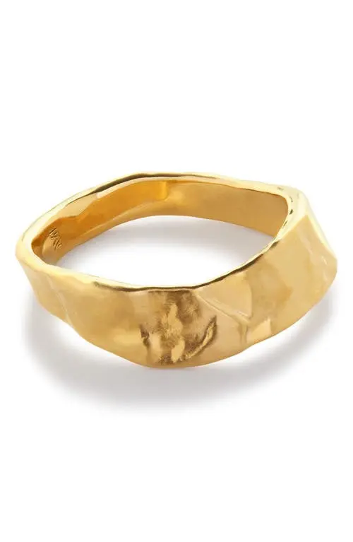 Monica Vinader Capri Stacking Ring - 18k Gold Vermeil